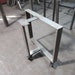 T Shaped Metal Table Base, Metal Legs Casters, Industrial Heavy Duty ...