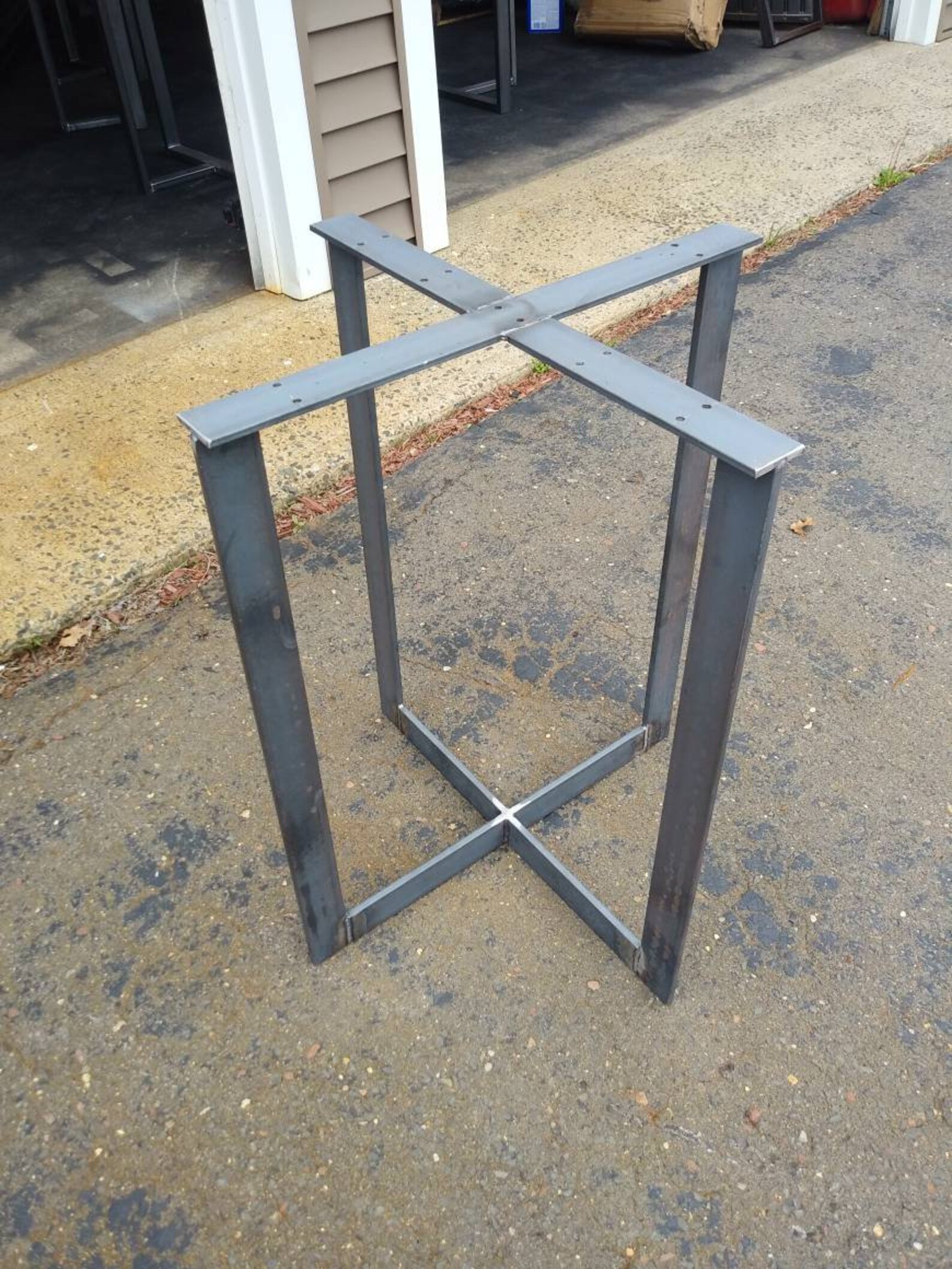 Metal Table Base Custom Sizes Industrial - Etsy