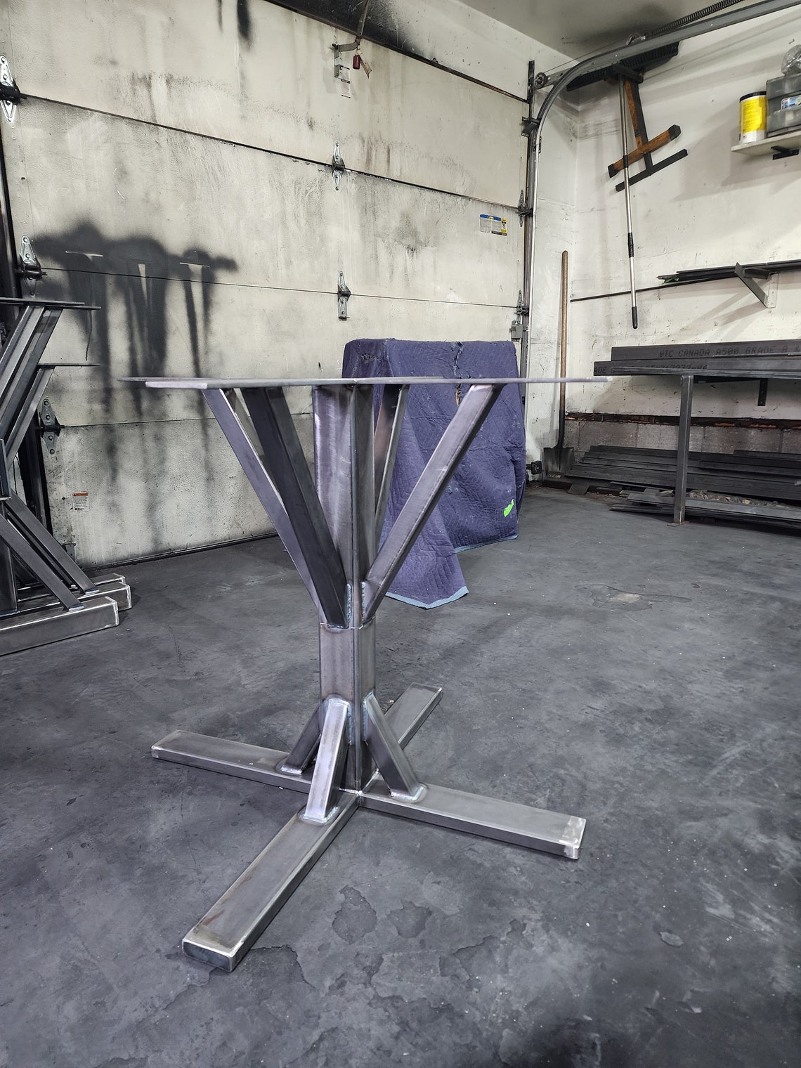Unique Metal Pedestal Table Base: Heavy Duty, Custom Welded - Etsy