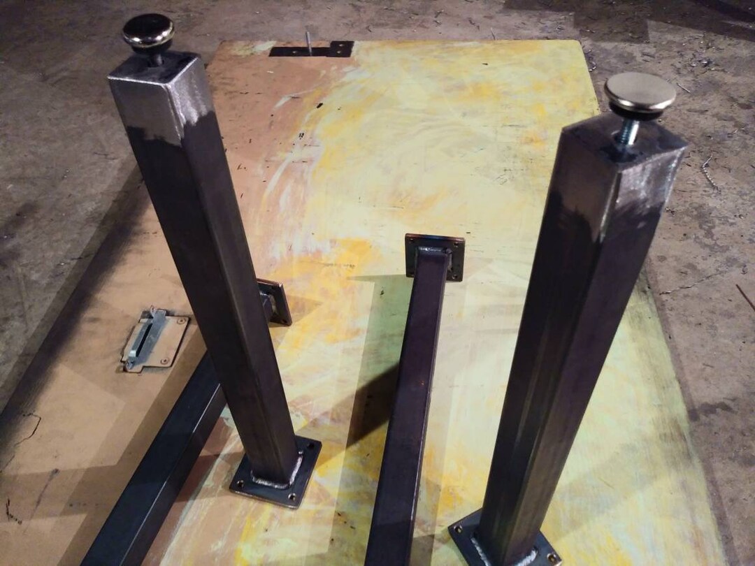 Metal Table Legs, Handmade in U.S.A From Top Quality Materials, Single ...