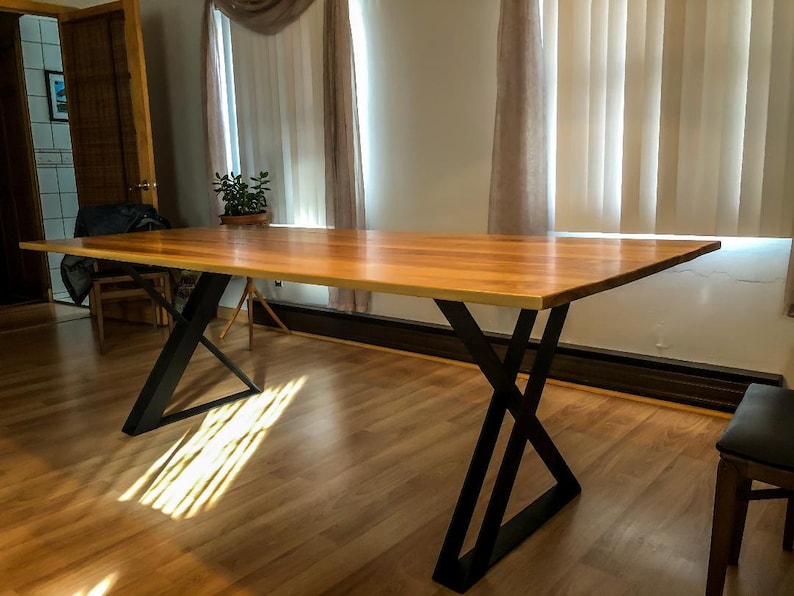 X-shaped Table Base: Industrial Metal Dining Table Legs - Etsy