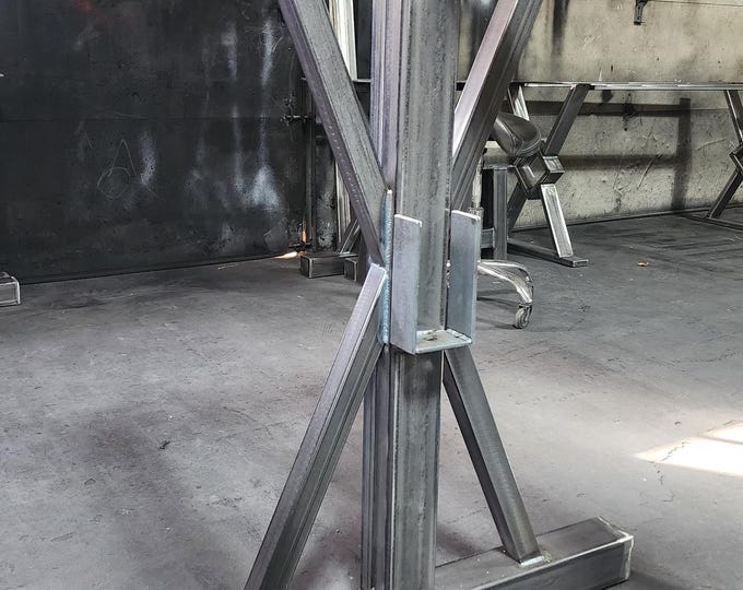 Unique Farmhouse Metal Table Bases, Industrial Table Legs, Heavy Duty Steel Bases