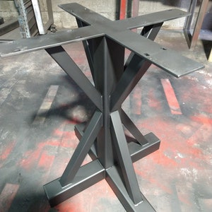 Unique Pedestal Metal Base, Farmhouse Steel Base - Etsy