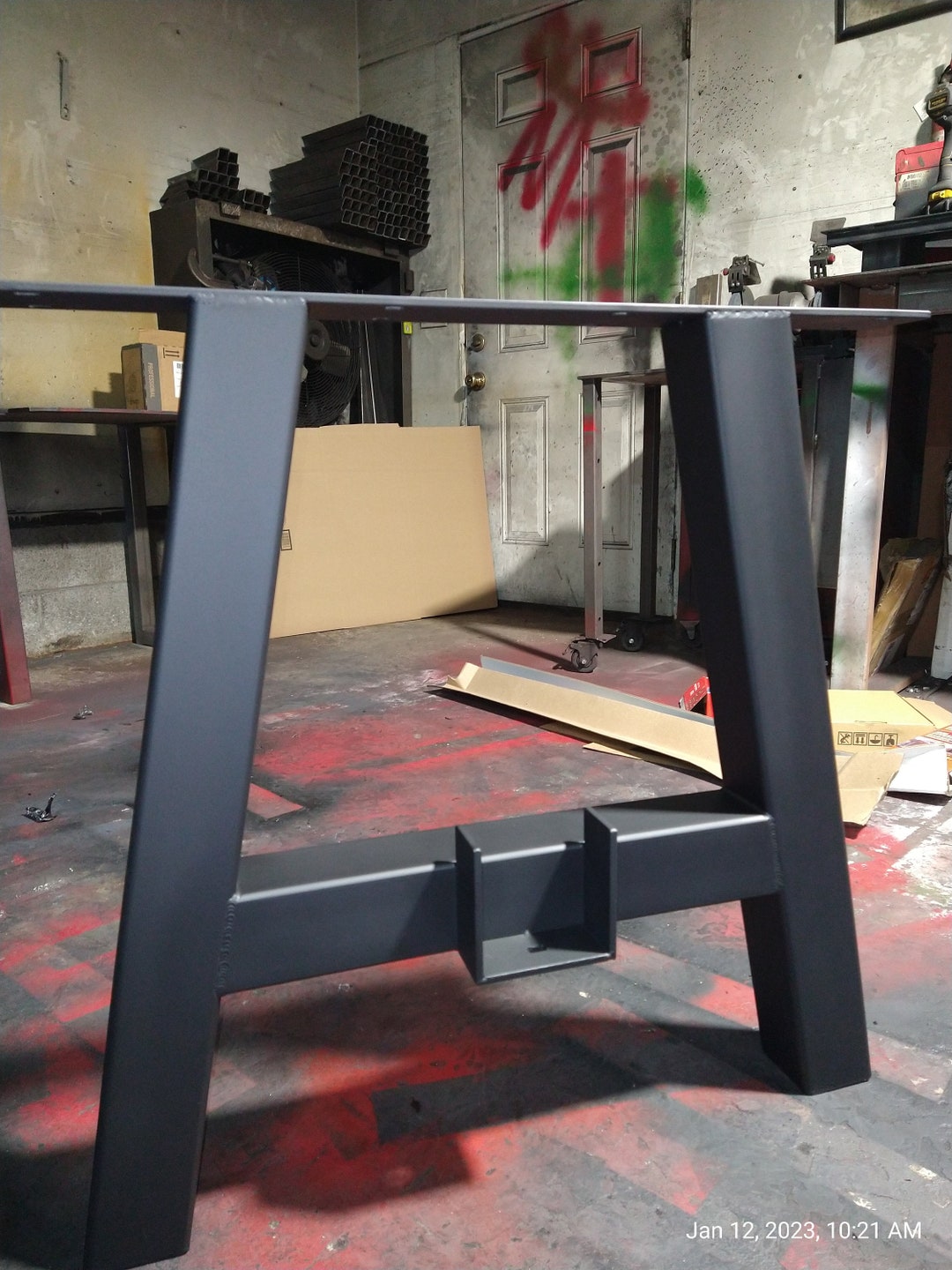 Handmade Metal Table Legs, Industrial Steel Farmhouse Base, Heavy Duty ...