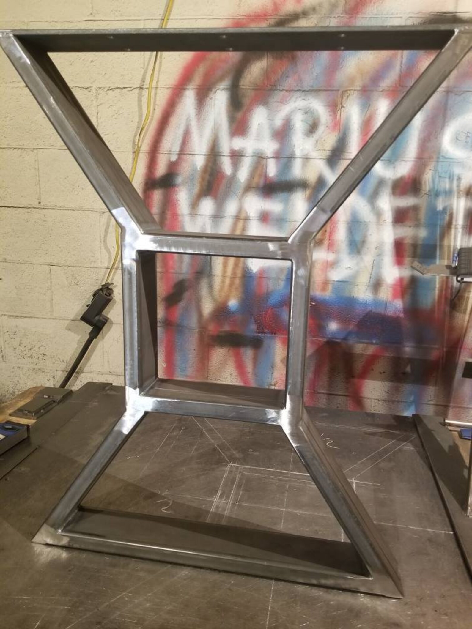 Metal Table Legs / Steel Table Legs-custom Sizes Metal Bases - Etsy