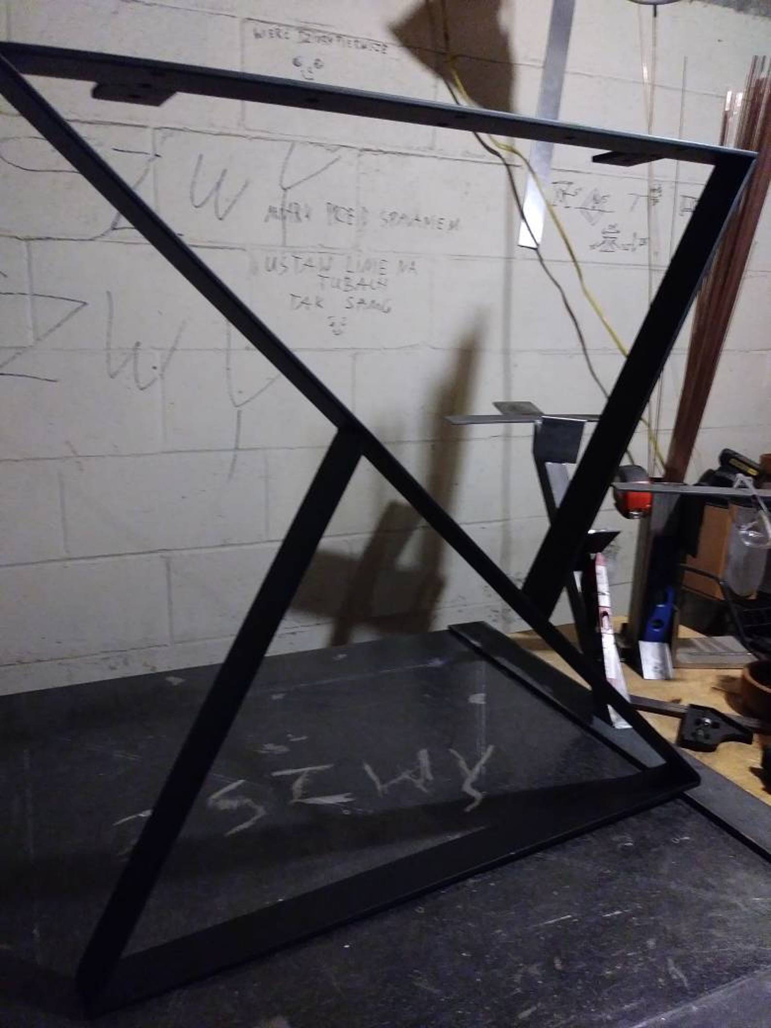 Super Industrial Metal Table Base | Etsy