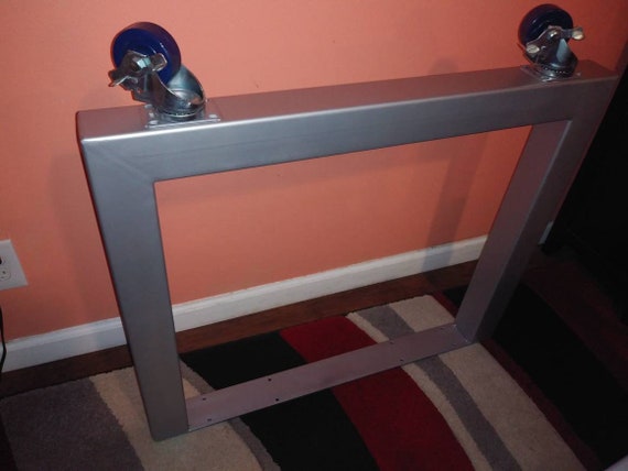 Legs With Casters - Metal Table Legs - Cool Metal Table Bases - Industrial