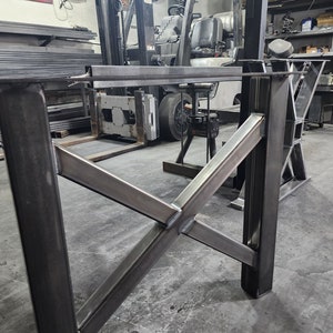 Farmhouse Table Base, Heavy Duty Metal Legs, Handmade in USA - Etsy