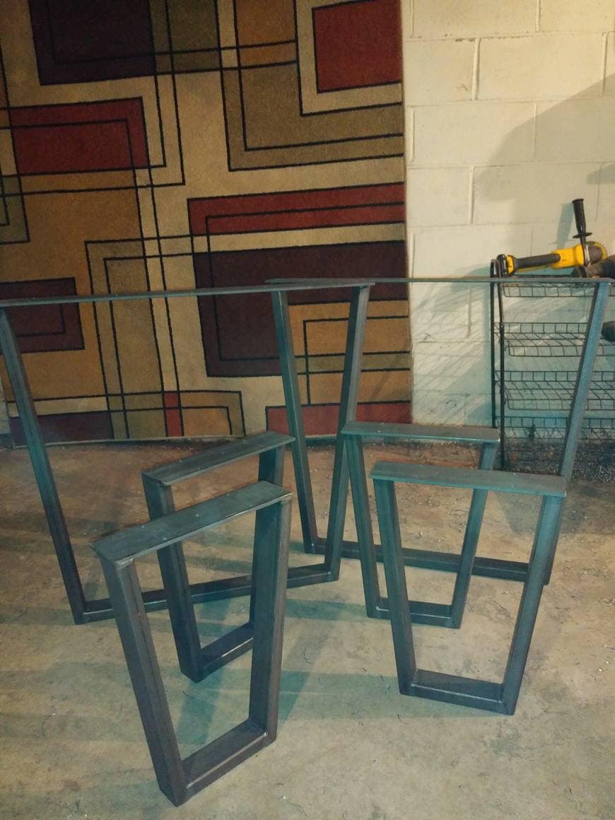 Tapered Metal Table Base-1x2 tubing-heavy duty metal base