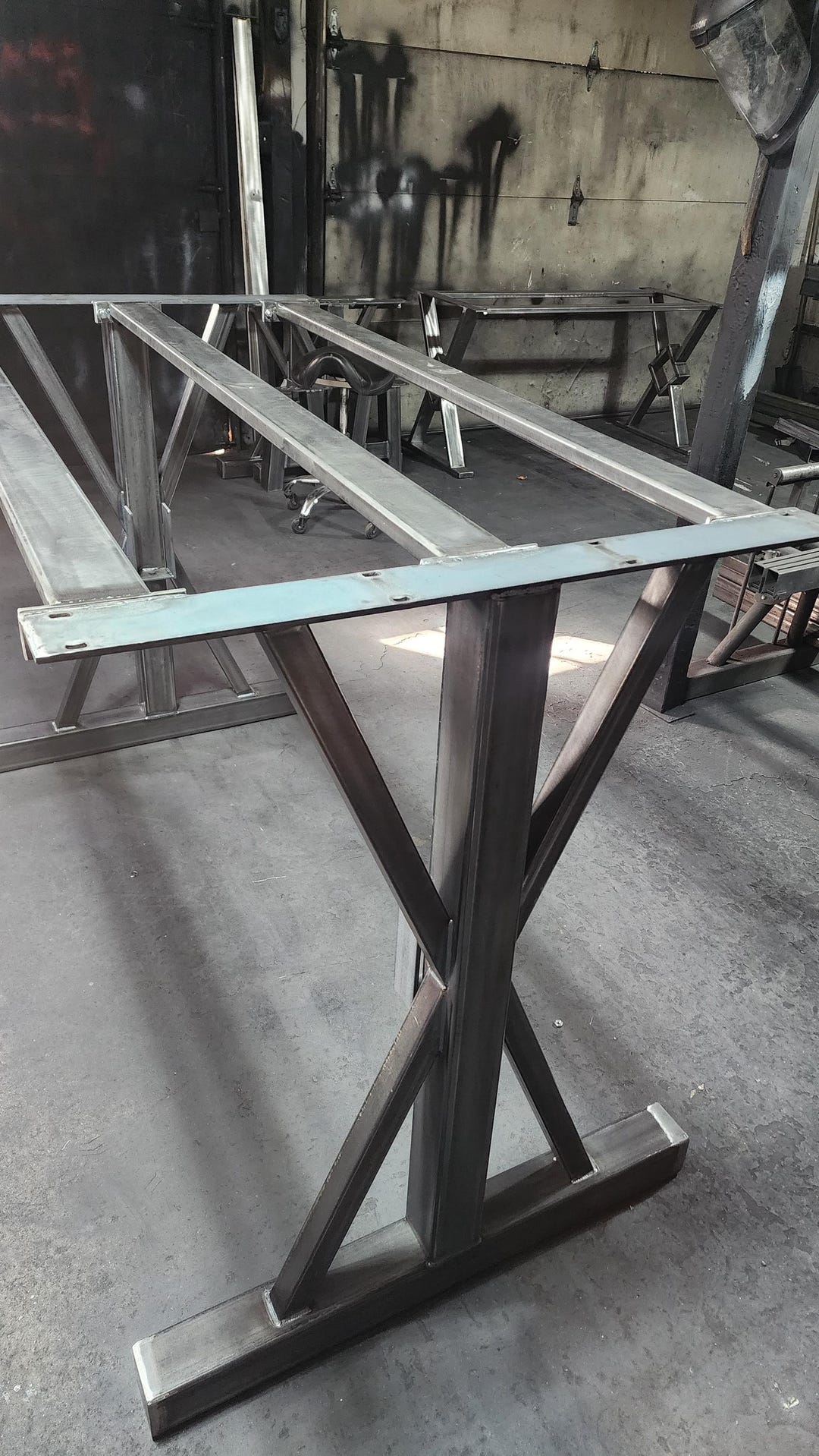 Farmhouse Table Base, Unique Steel Metal Legs, Legs for Any Type of ...
