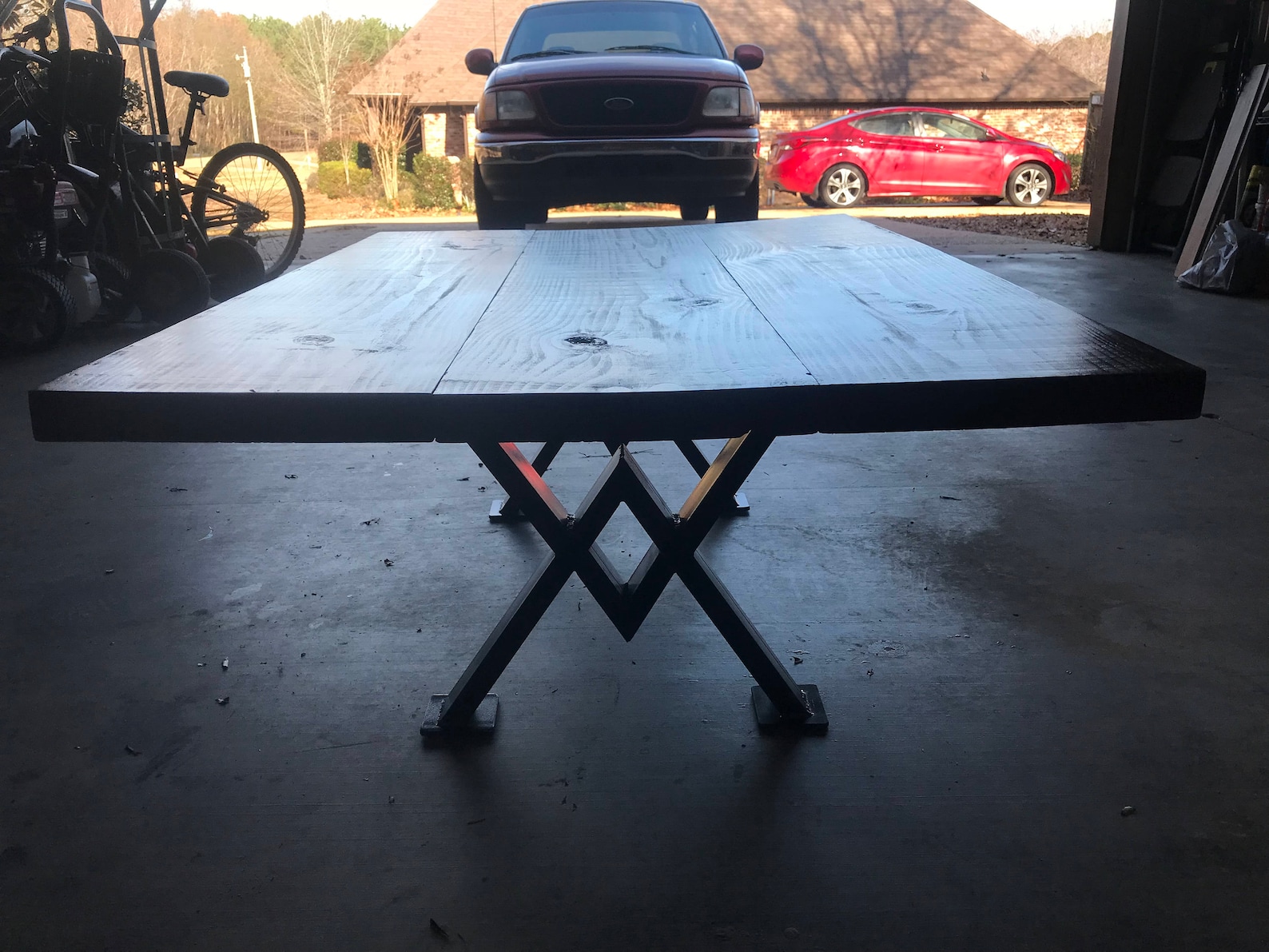 Heavy Duty Metal Dining Table Legs | Custom Industrial Steel Farmhouse ...
