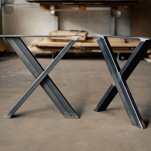 X-shaped Metal Table Base - Custom Made in U.S.A - Etsy