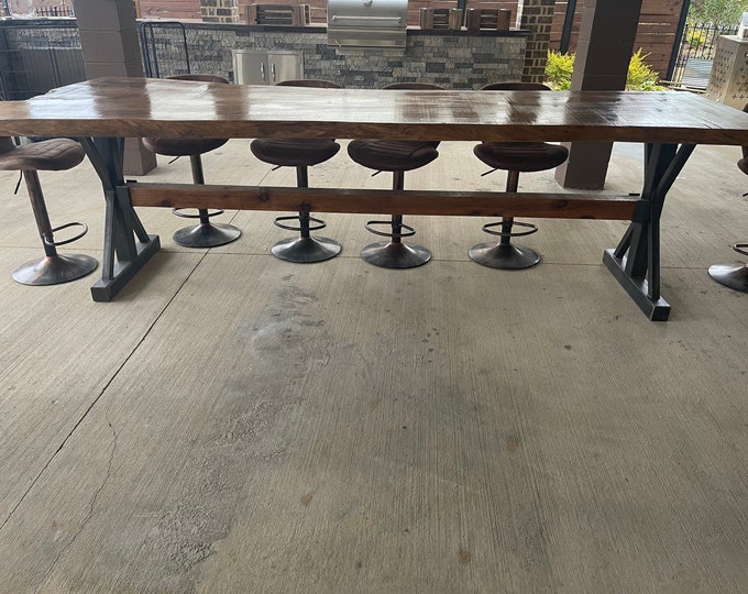 Unique Farmhouse Metal Table Bases, Industrial Table Legs, Heavy Duty Steel Bases