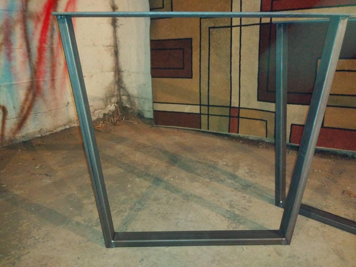 Tapered Metal Table Base-1x2 tubing-heavy duty metal base