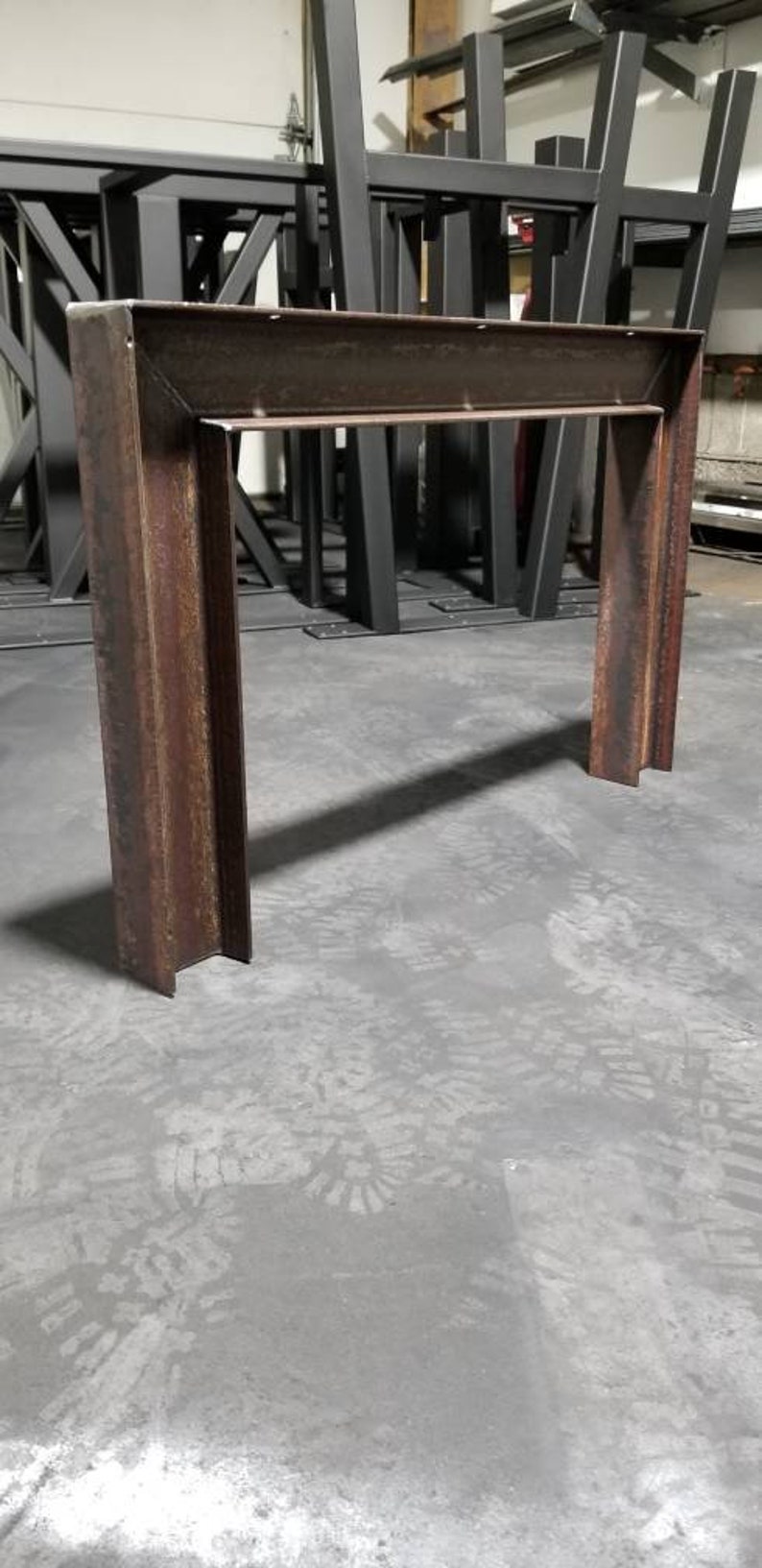 I Beam Metal Table Base: Industrial Modern Steel - Etsy