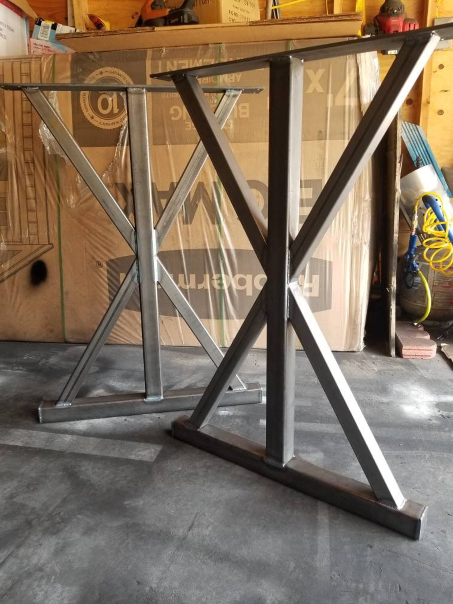 Industrial Table Base Farmhouse Custom Sizes | Etsy