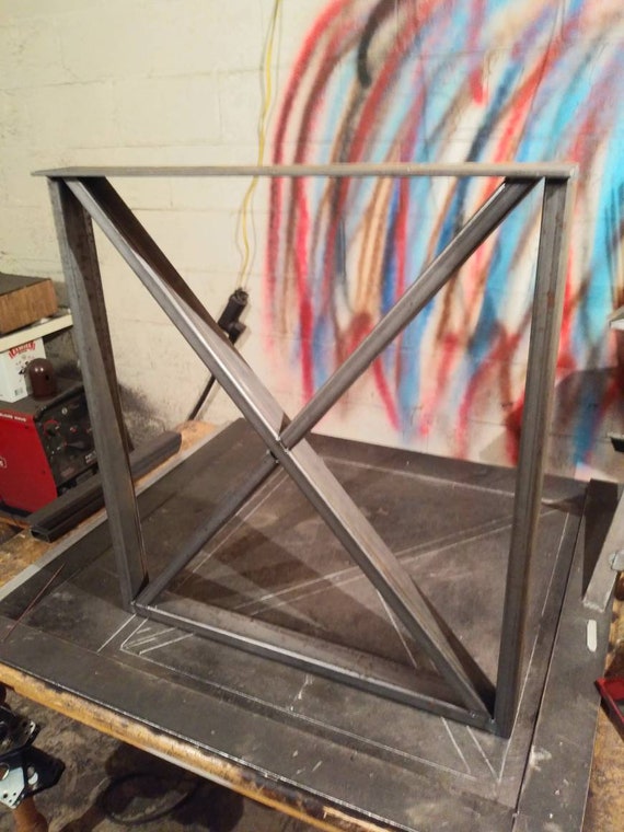 X-shaped Table Base Metal Table Legs Industrial - Etsy