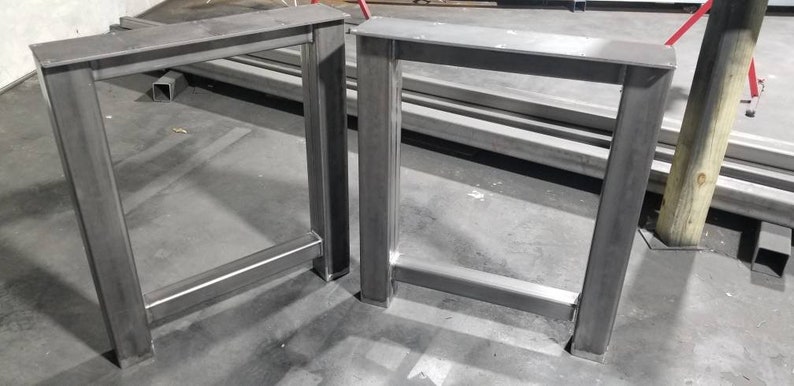 Industrial Table Base Heavy Duty Steel Base Set of 2 | Etsy