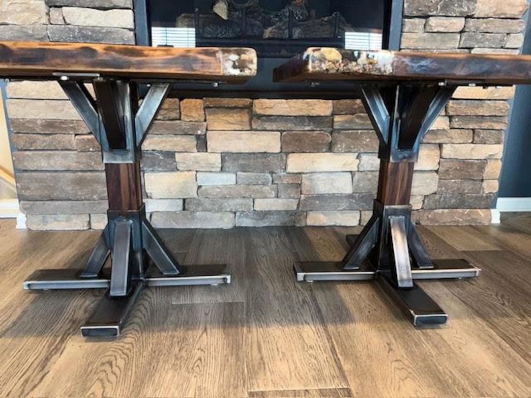 Farmhouse Metal Table Base, Pedestal Metal Base - Etsy