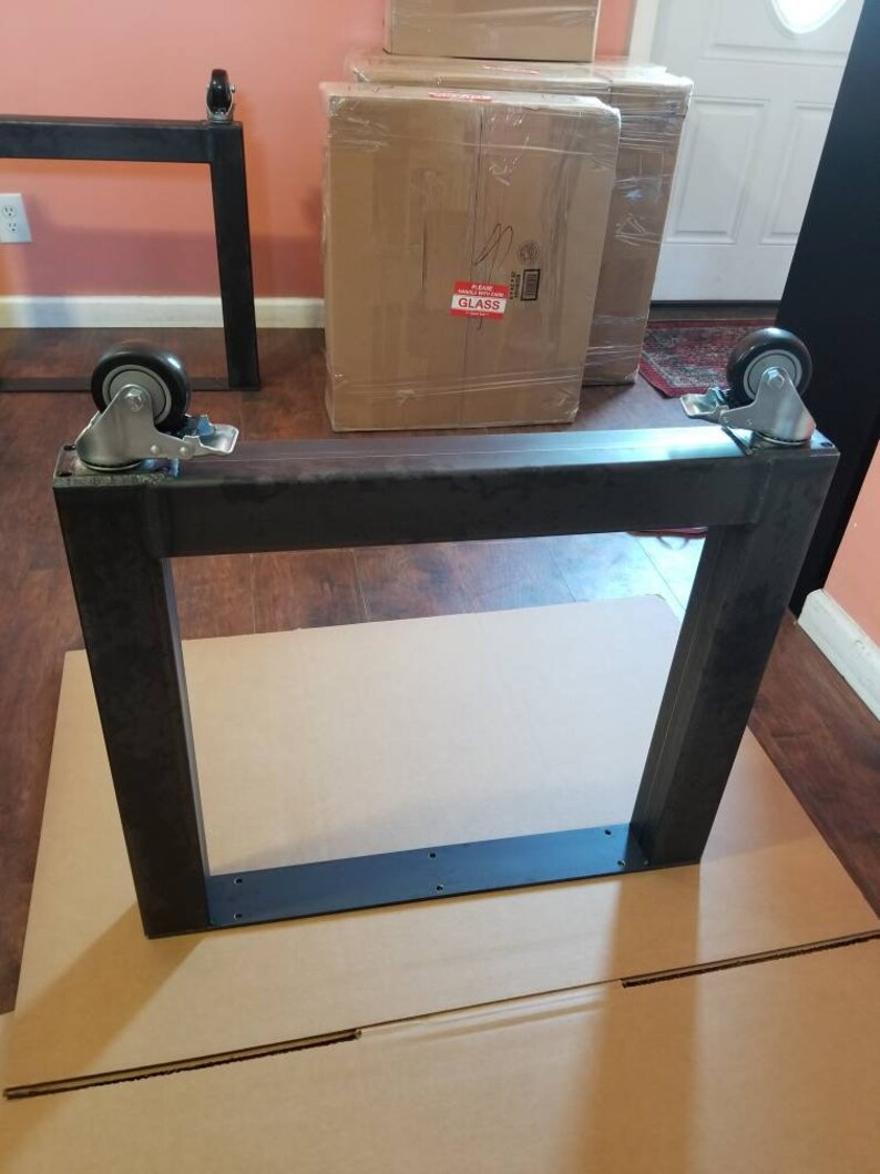 Metal Table Base Wheels Metal Table Legs Heavy Duty Table - Etsy Canada