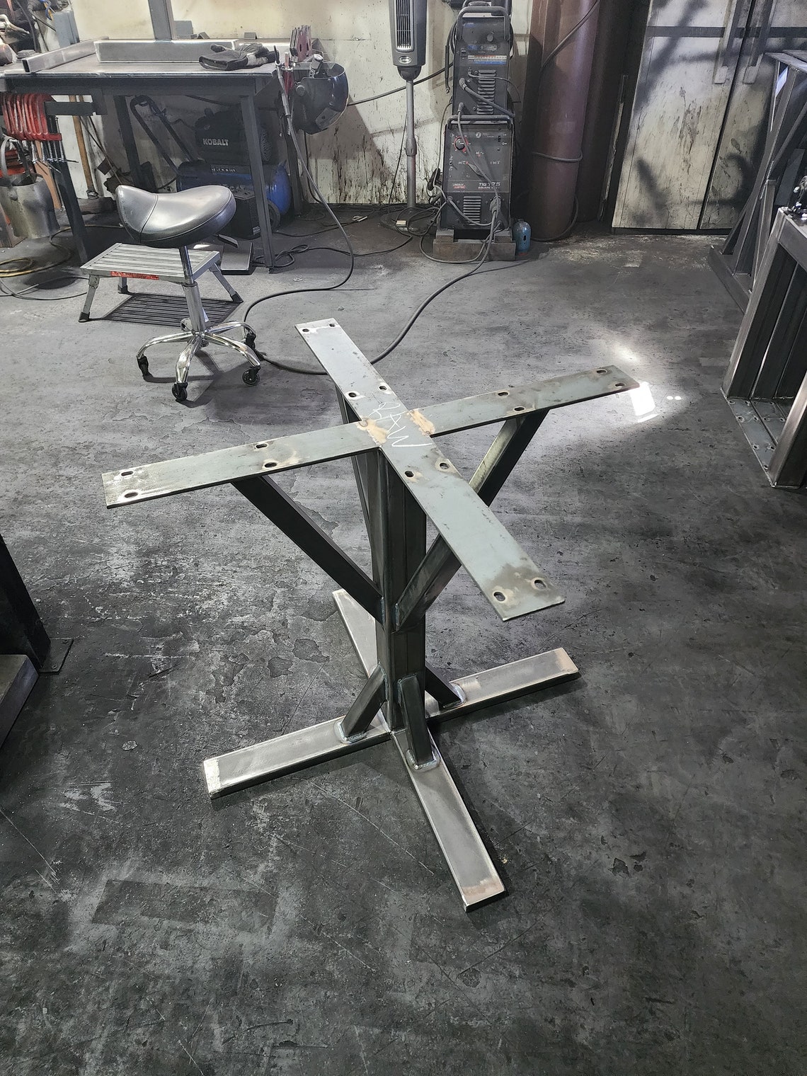 Unique Metal Pedestal Table Base: Heavy Duty, Custom Welded - Etsy