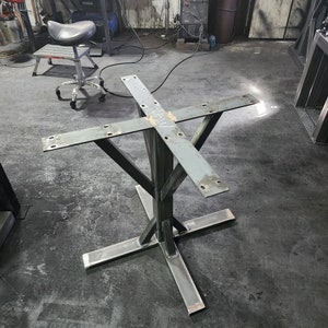 Unique Metal Pedestal Table Base: Heavy Duty, Custom Welded - Etsy