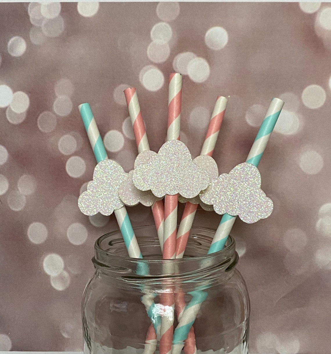 Twinkle Twinkle Little Star Straws Cloud Straws Stars Theme - Etsy