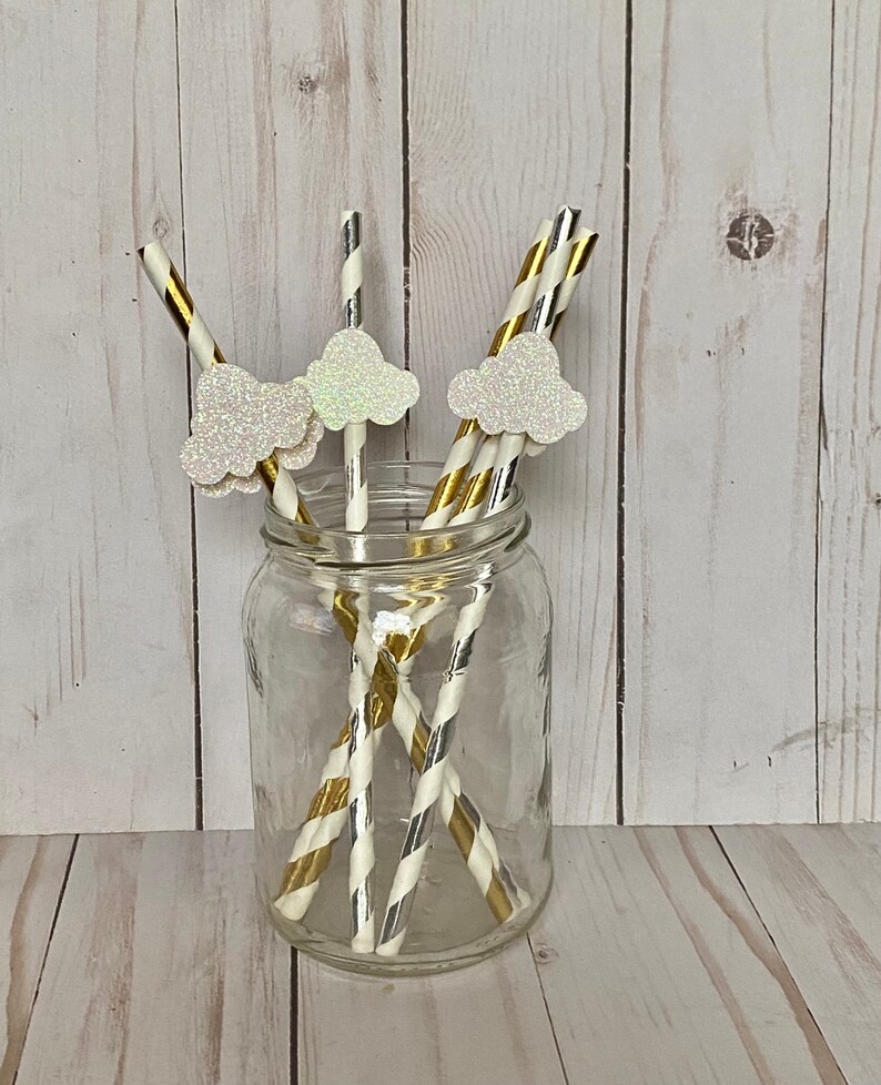 Twinkle Twinkle Little Star Straws Cloud Straws Stars Theme | Etsy