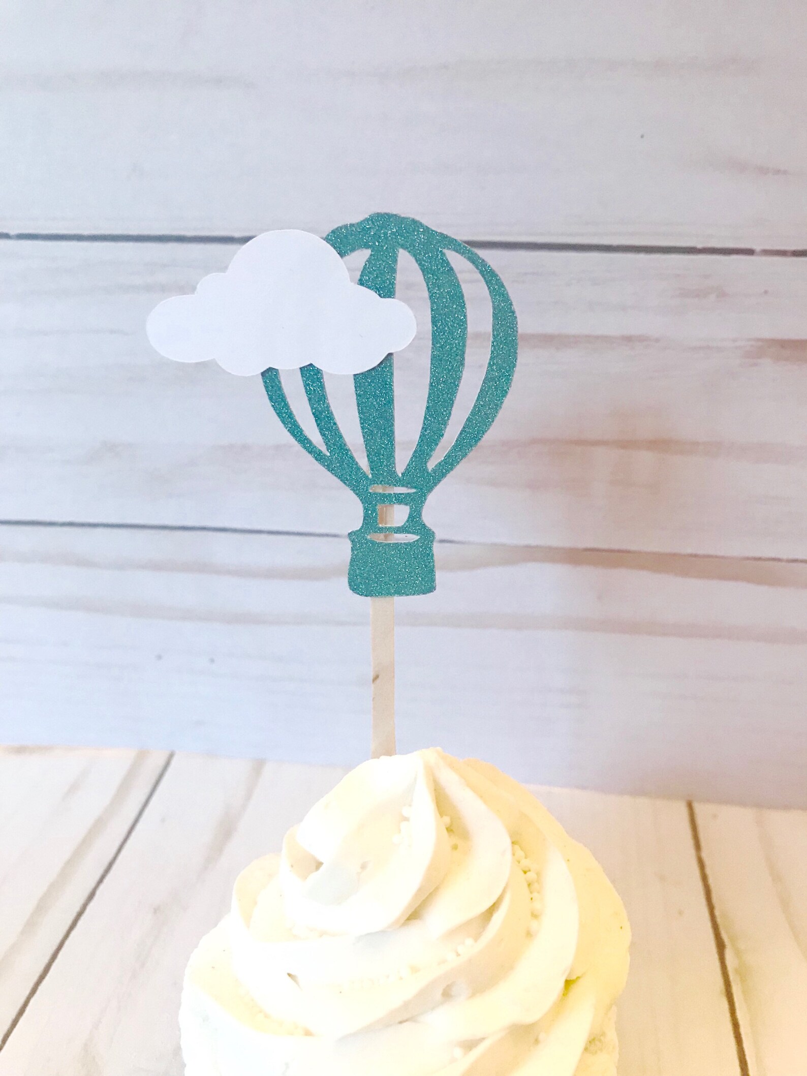 Hot Air Balloon Toppers Hot Air Balloon Cupcake Toppers - Etsy