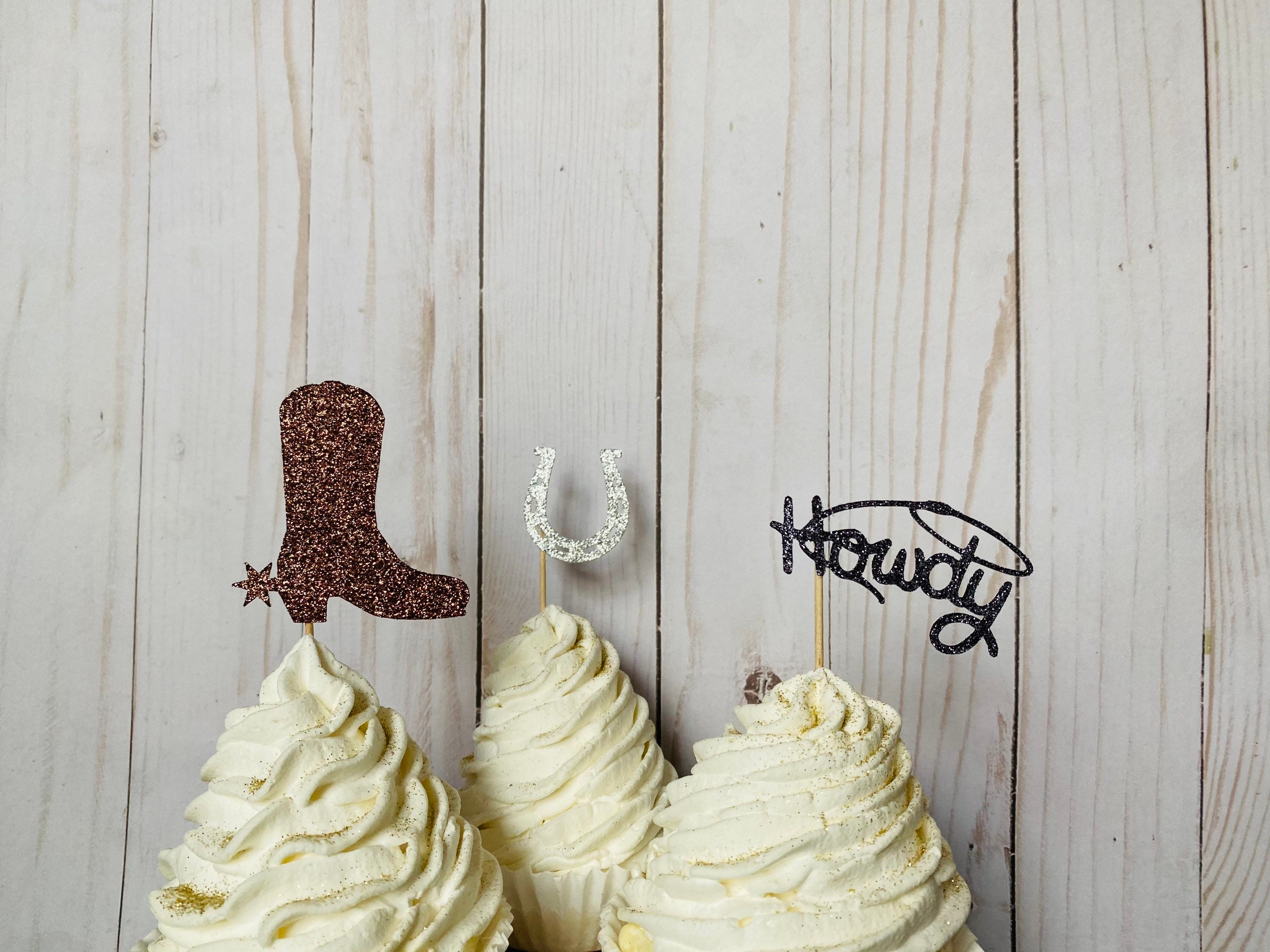 Cowboy Cupcake Topper Cowboy Birthday Rodeo Cupcake Topper - Etsy