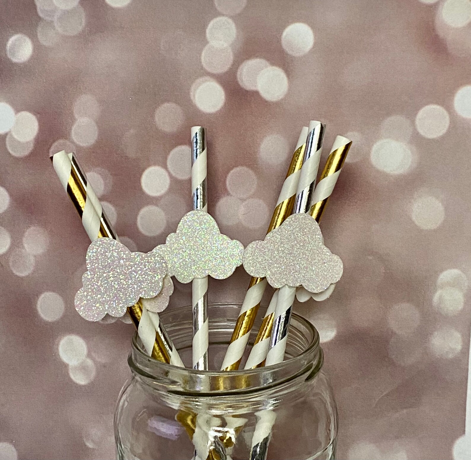 Twinkle Twinkle Little Star Straws Cloud Straws Stars Theme | Etsy