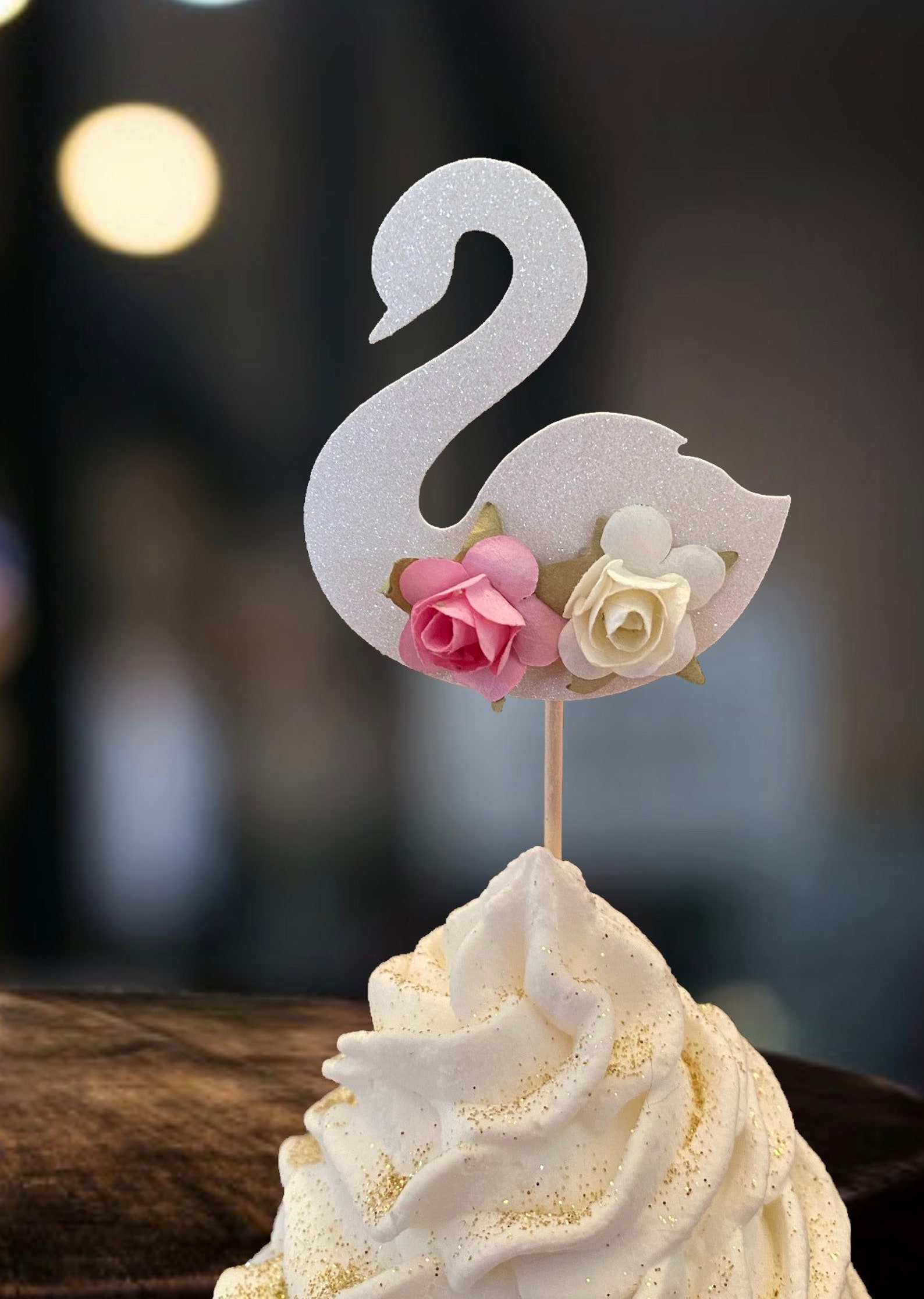 Swan Cupcake Toppers Swan Toppersswan Theme Swan Party - Etsy