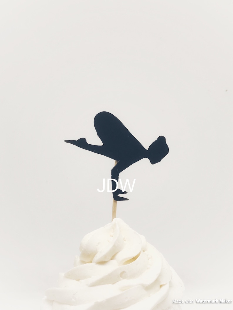 Yoga Cupcake Topper Yoga Party Yoga Birthday Yoga Toppers | Etsy