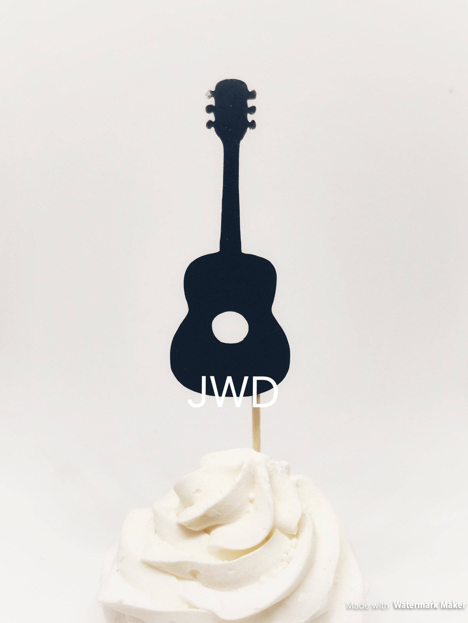 Guitar Cupcake Topper Guitar Toppers Guitar Birthday Guitar - Etsy