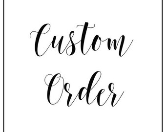 Reserved Order | Etsy