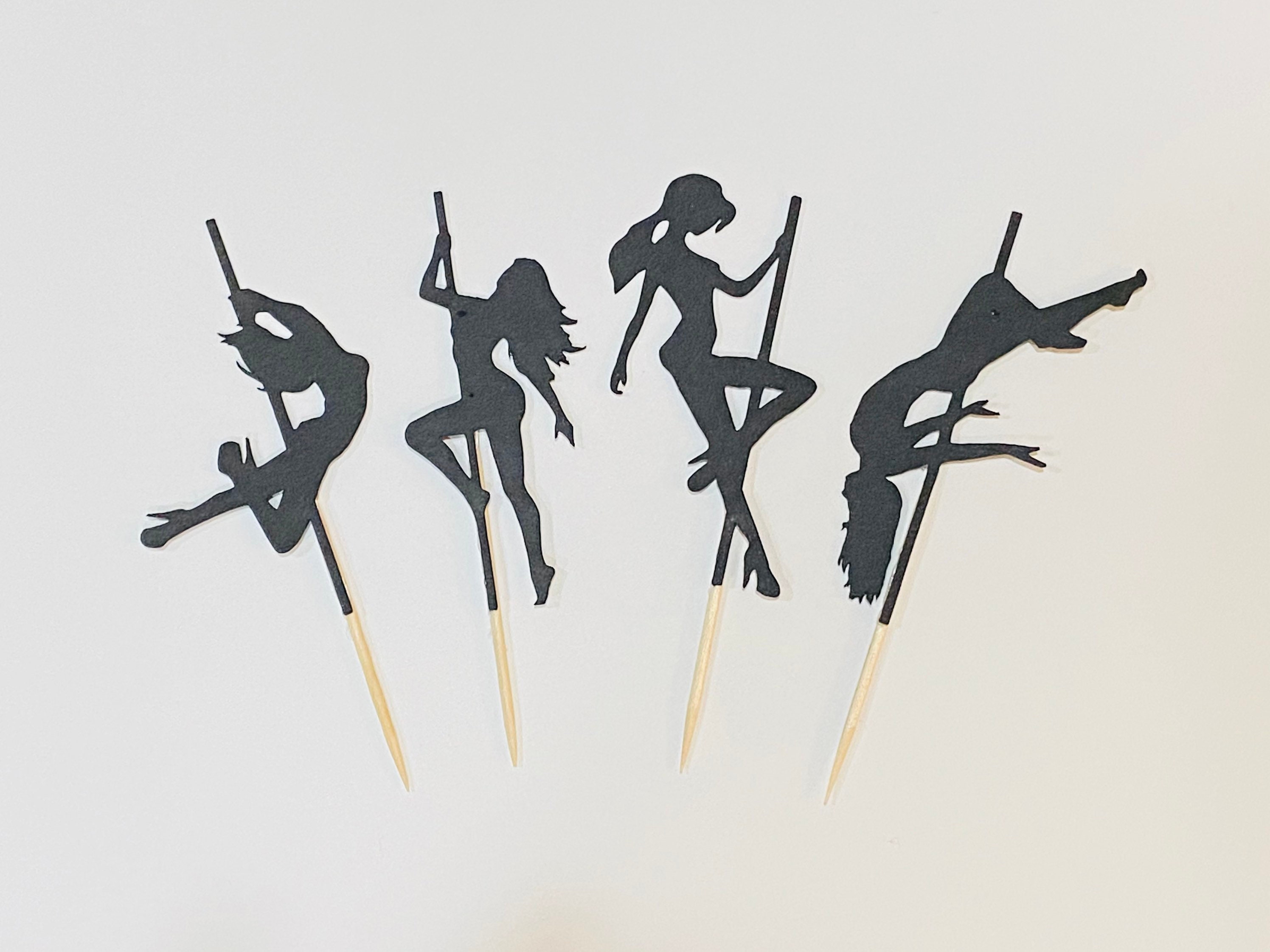 Stripper Cupcake Toppers Bachelorette Cupcake Toppers - Etsy