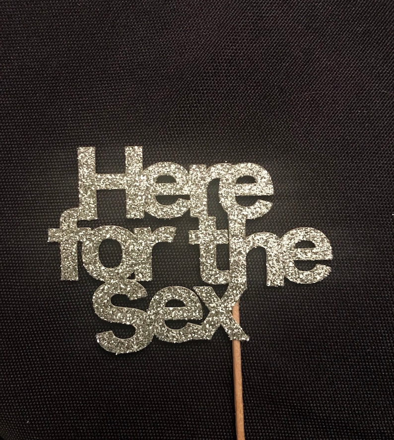 Here For The Sex Cupcake Gender Reveal Cupcake Toppers Etsy