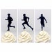 Running Cupcake Toppers Jogger Cupcake Toppers Jogging - Etsy