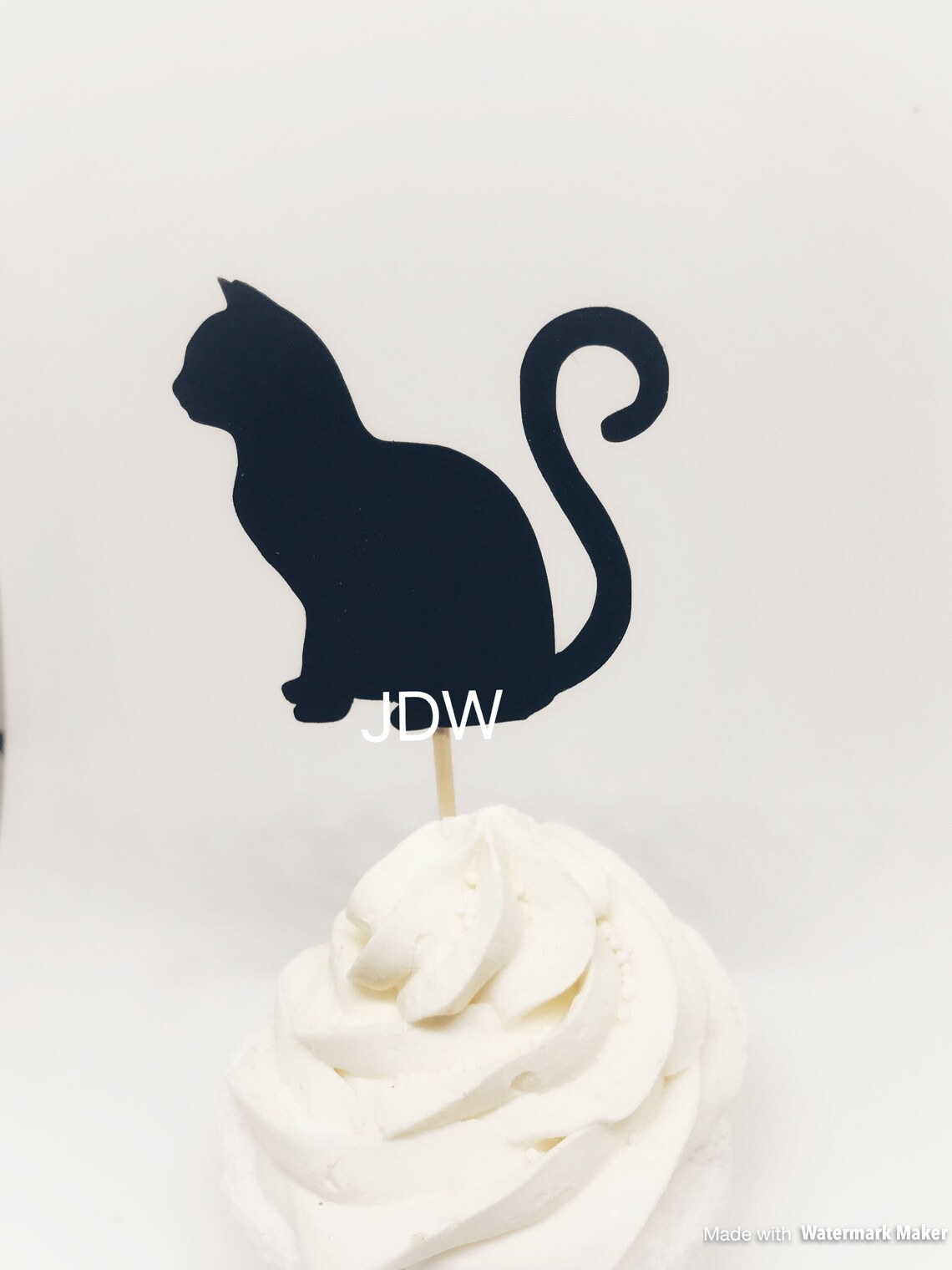 Cat Cupcake Topper Cat Party Cat Birthday Kitty Cupcake | Etsy