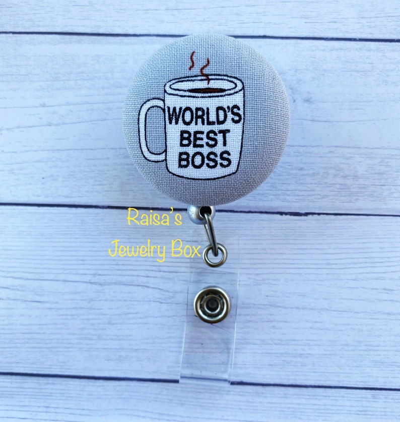 Worlds Best Boss Badge Reel / the Office Badge Reel - Etsy