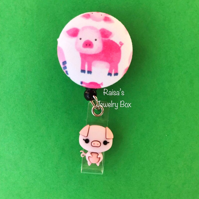 Piggy Badge Reel - Etsy