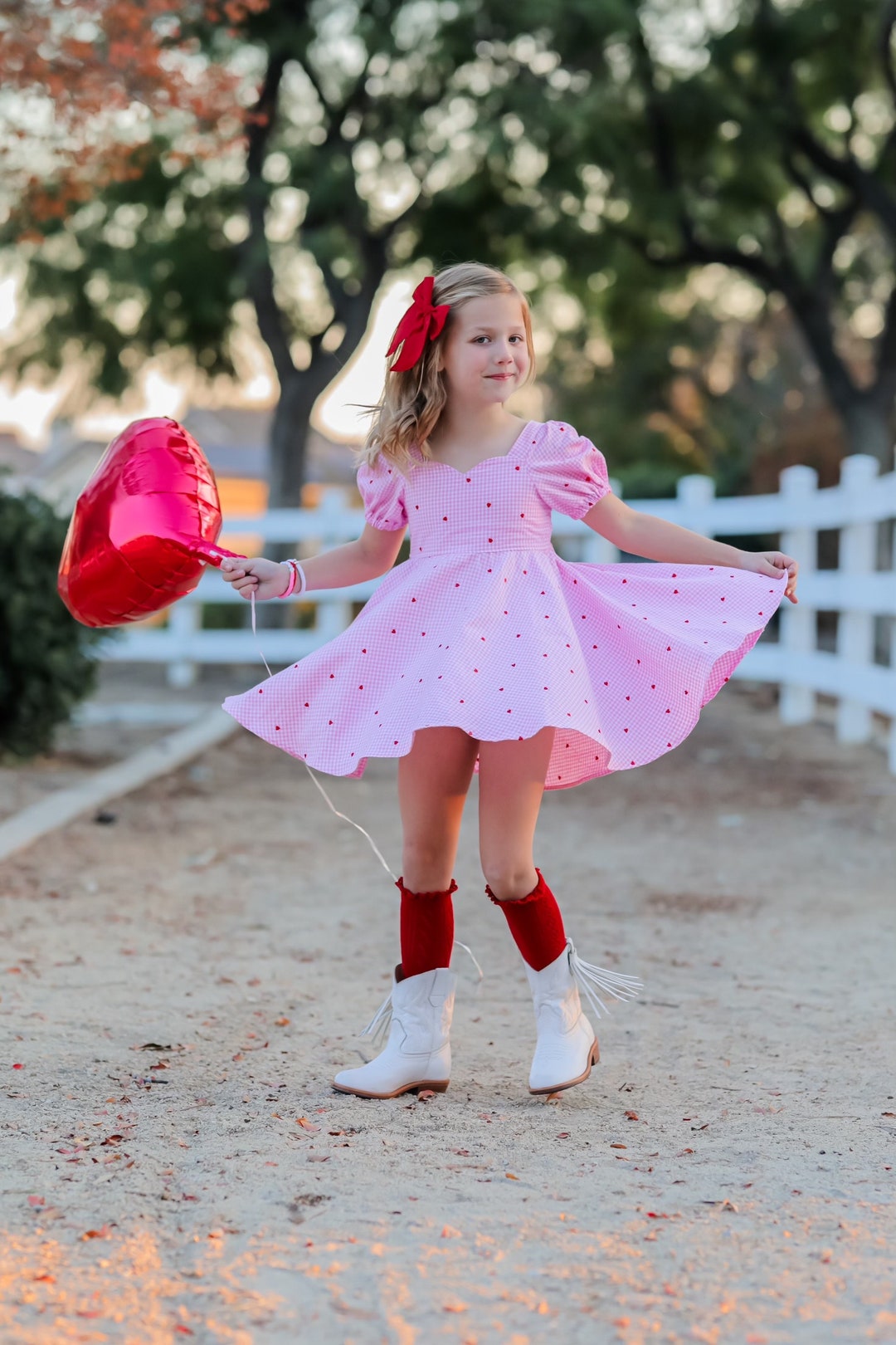 Valentines Day Girls Dress Valentines Day Toddler Dress Hearts Girls ...