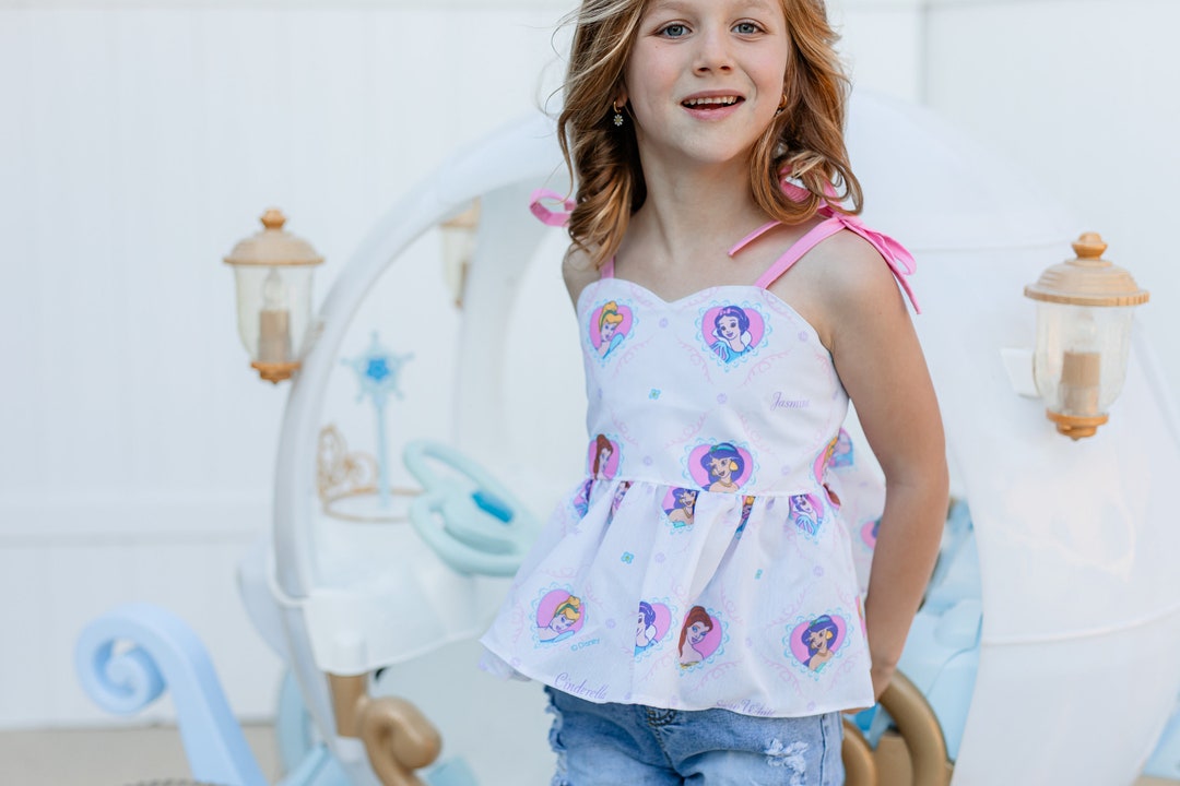 Disney Princess Girls Top Snow White Girl Top Jasmine Top Cinderella ...