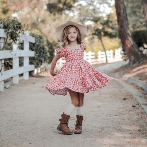Fall Girls Dress Fall Toddler Dress Pumpkin Patch Girls Dress - Etsy