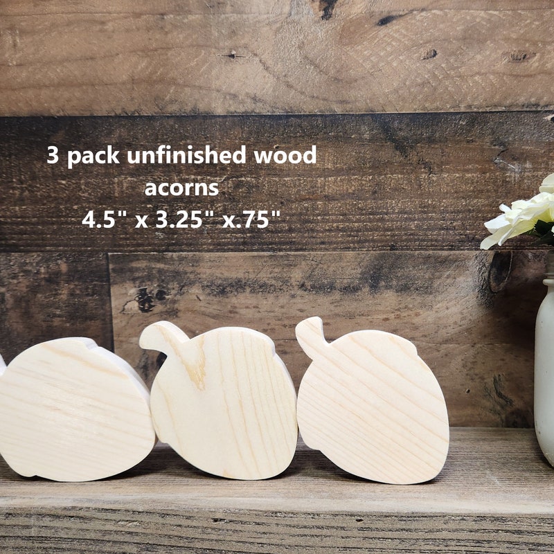 Wood Acorn - Etsy