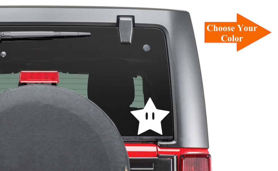 Mario Brothers Starman Decal / Video Game Decal / Invincible Star Decal ...