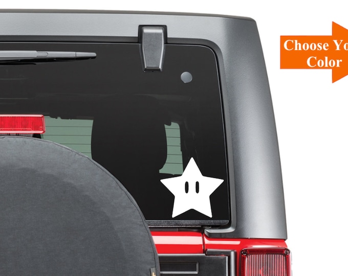 Mario Brothers Starman Decal / Video Game Decal / Invincible | Etsy