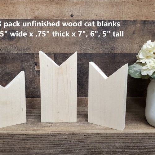 Halloween Fall Yard Decor Outdoor Primitive Wood Cat With - Etsy