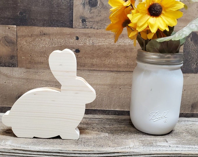 Unfinished Wood Rabbit / Unfinished Easter Bunny / 5.5 X - Etsy