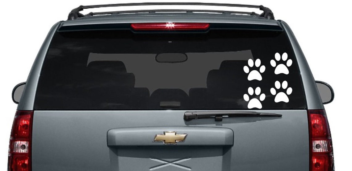 Paw Print Decals 8 Pack / Paw Print Stickers 8 Pack / Choose | Etsy